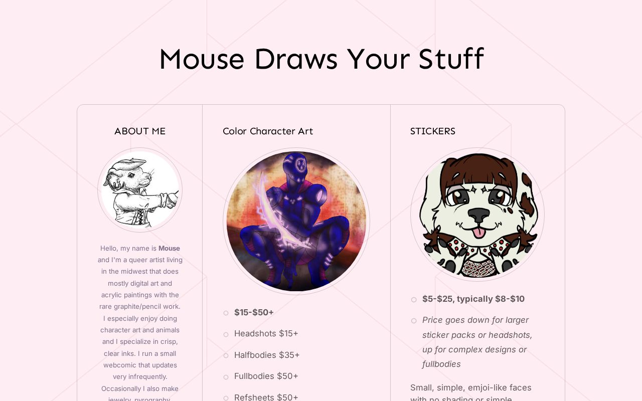 ChocolateMouse's Commissions Page